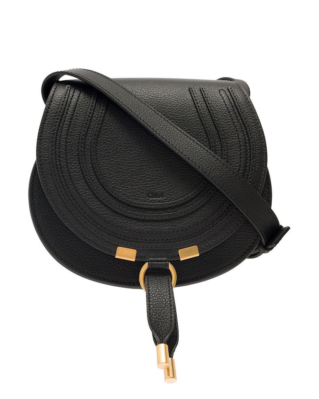 Chloé Chloã 'Small Marcie' Saddle Bag in Black for Men | Lyst