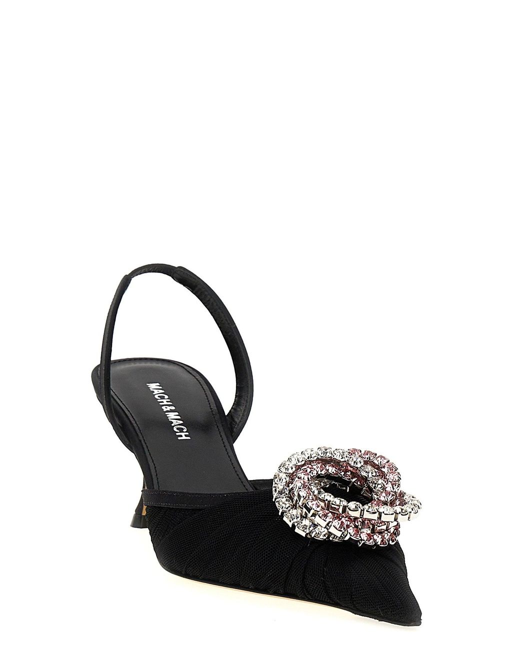 Mach & Mach Mach & Mach 'Galaxy' Slingback in Black | Lyst