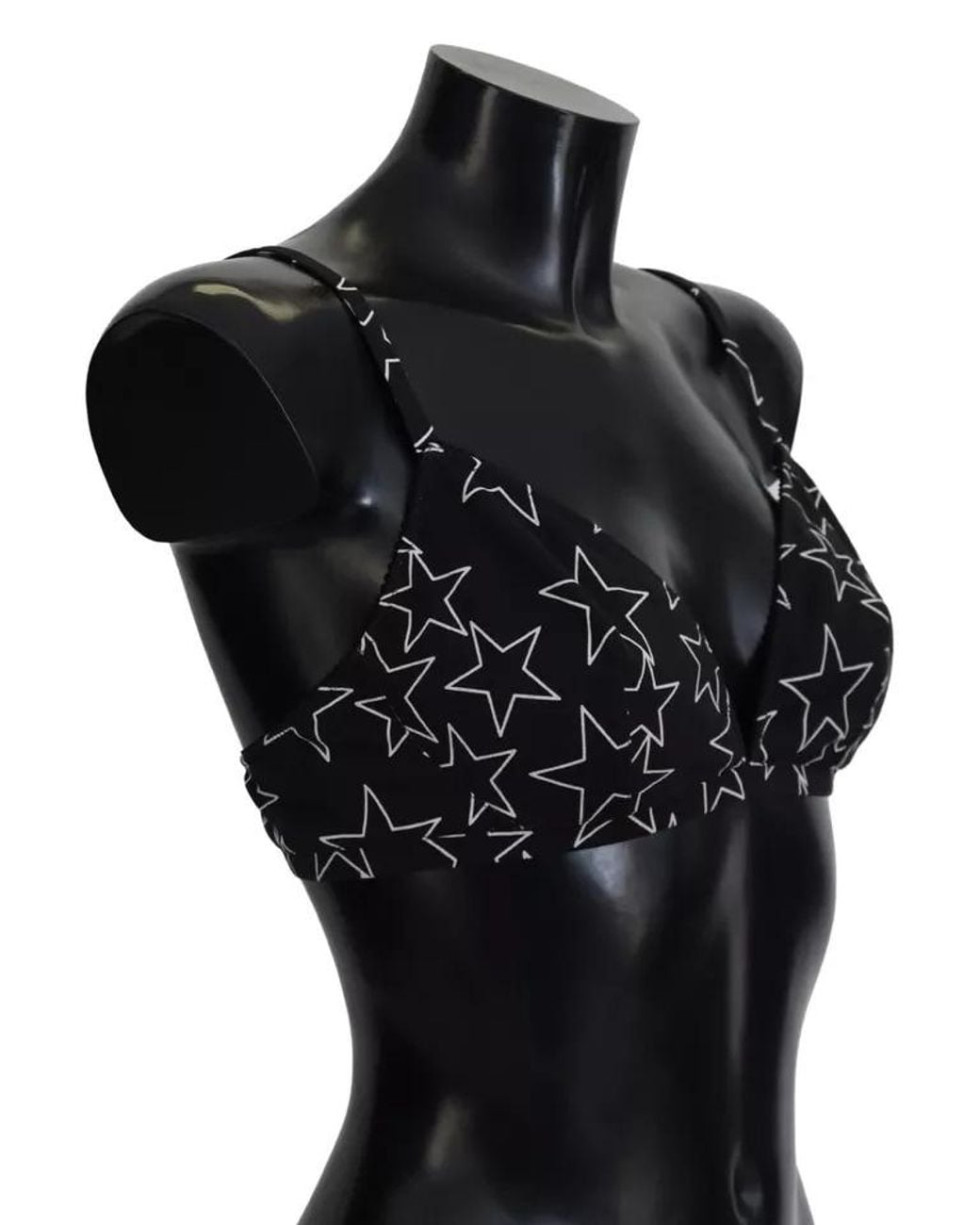 Dolce & Gabbana Millennials Star Non Wire Cotton Bra Underwear in Black ...