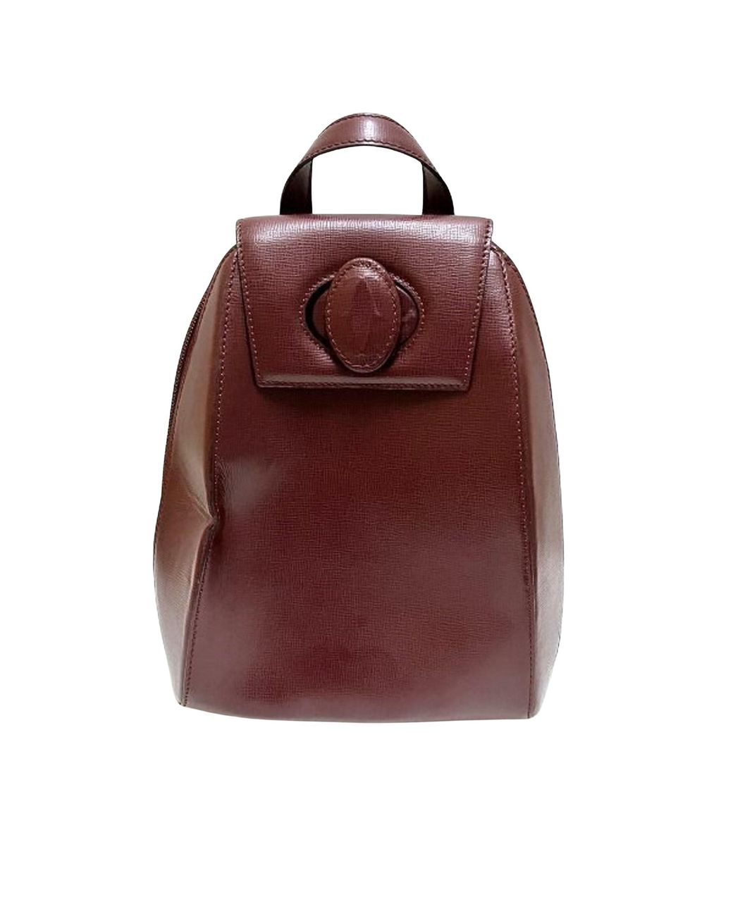 Cartier Must Line Leather Backpack Bag (Pre-Owned) in Red | Lyst
