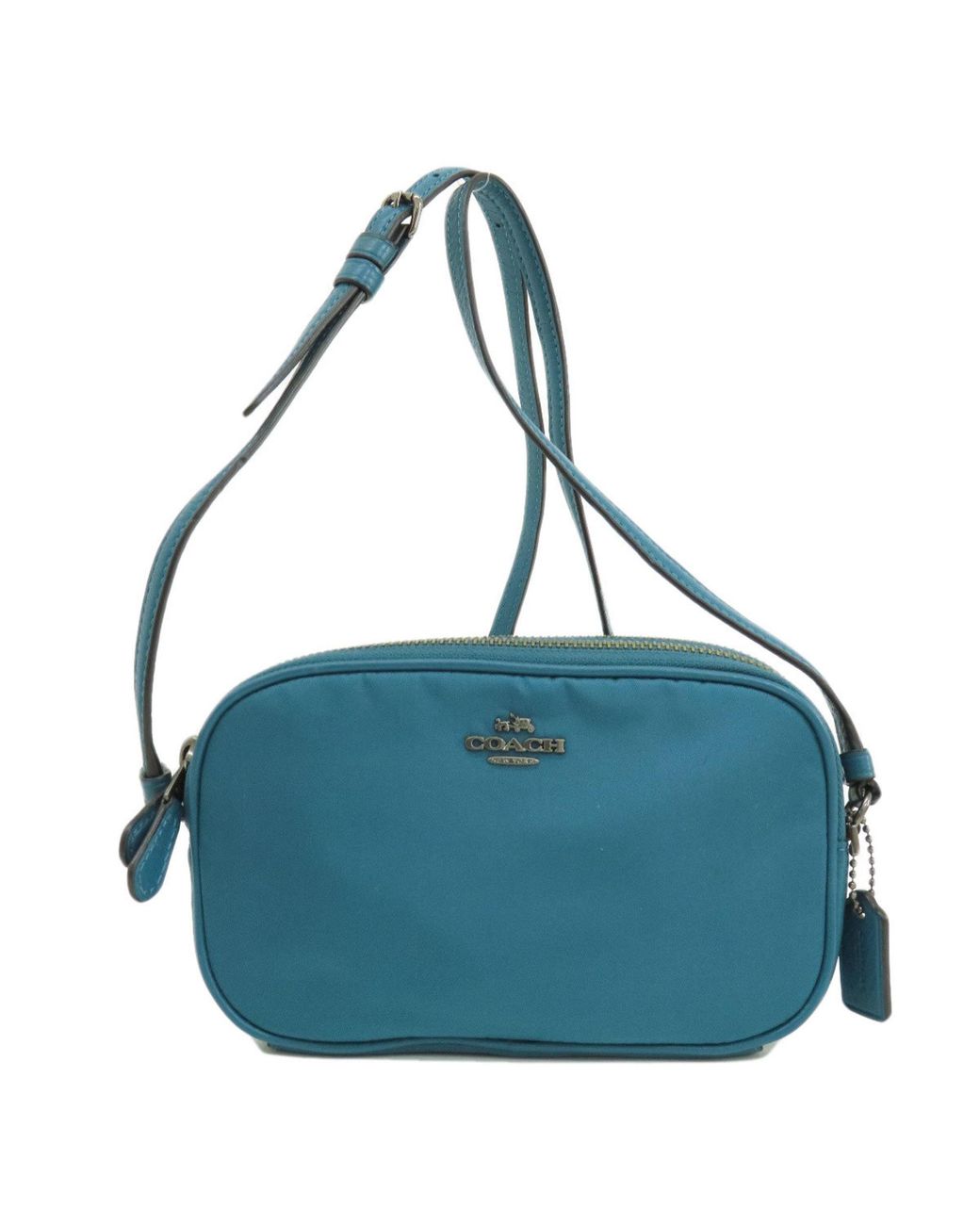 COACH Messenger Synthetic Shoulder Bag (Pre-Owned) in Blue | Lyst