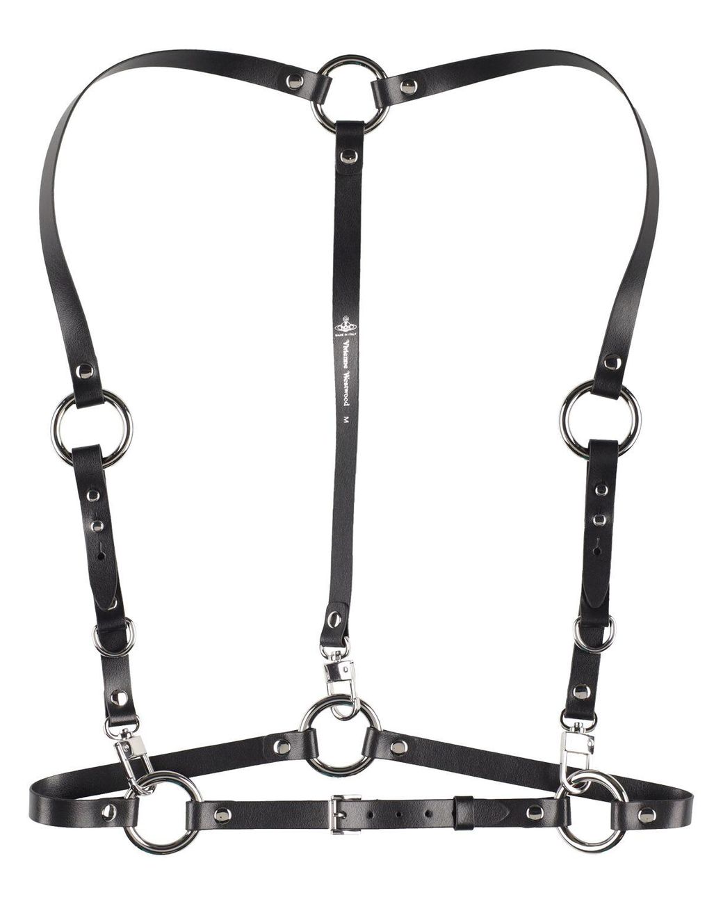 Vivienne Westwood Embellished Leather Belt Harness in White | Lyst