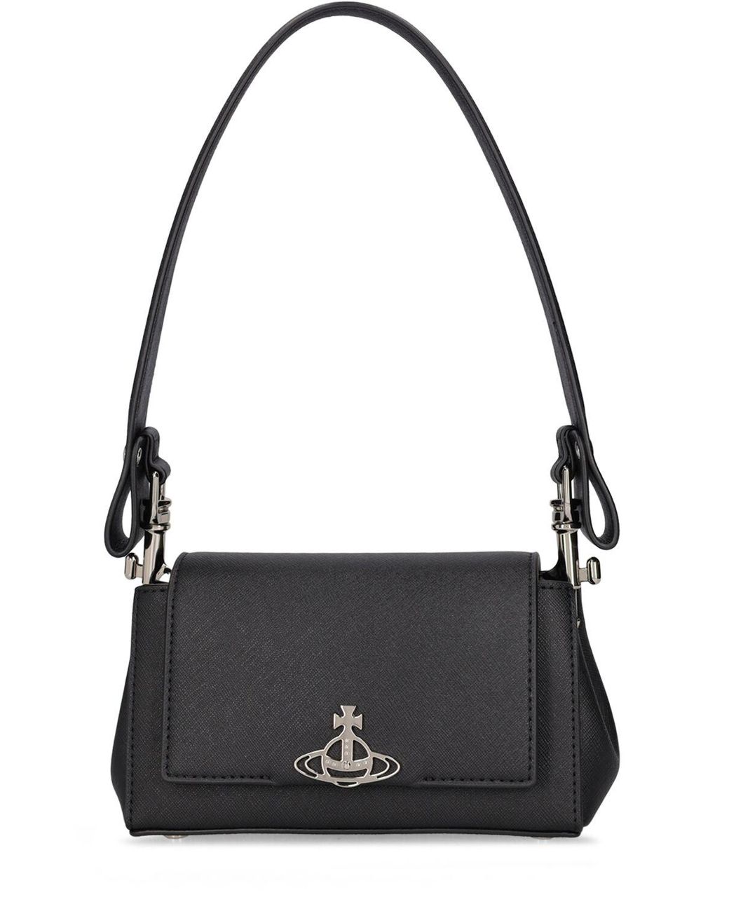 Vivienne Westwood Small Hazel Faux Leather Shoulder Bag in Black | Lyst
