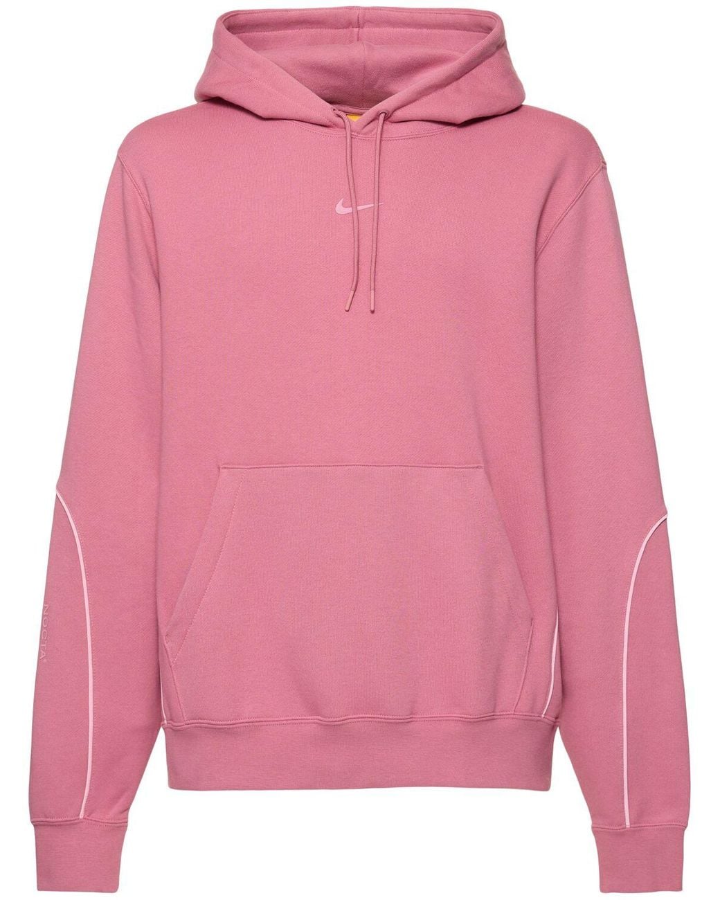 Nike Nocta Fleece Hoodie in Pink for Men | Lyst