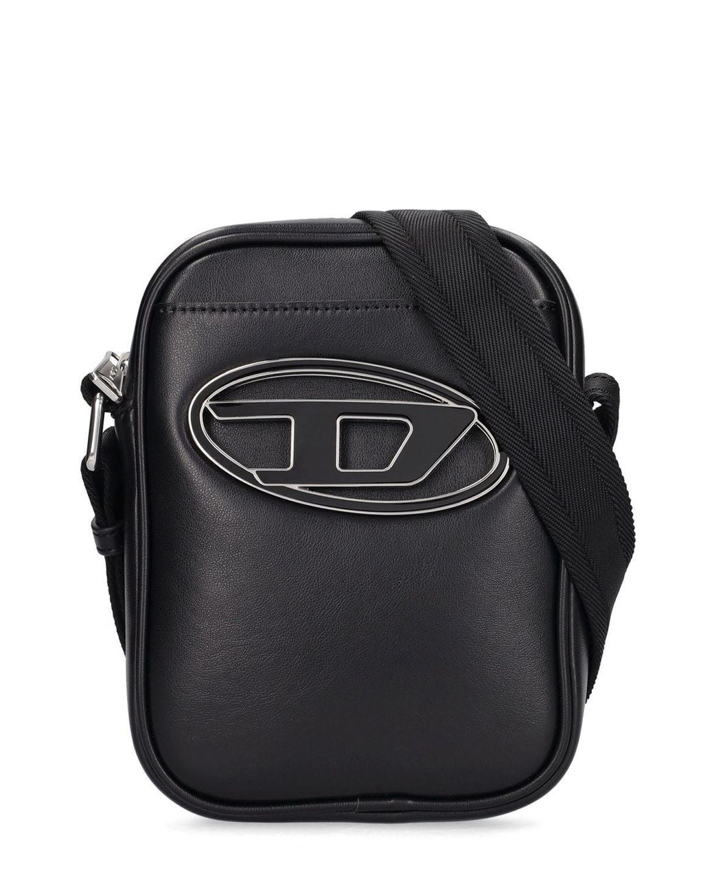 DIESEL Oval-d Poly Crossbody Bag in Black for Men | Lyst
