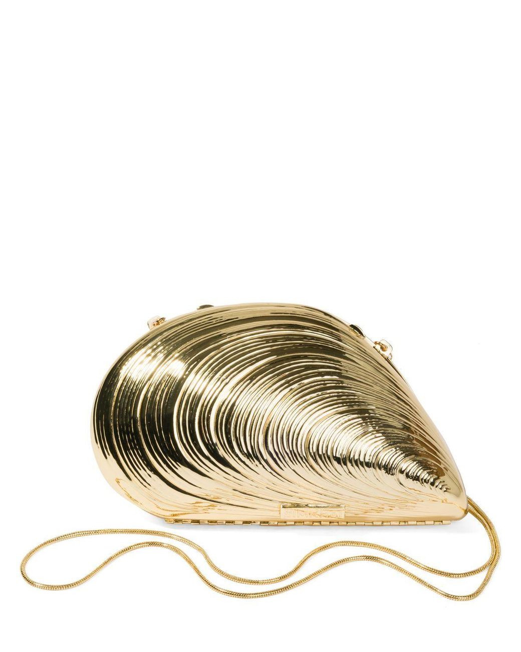Jonathan Simkhai Bridget Metal Oyster Shell Clutch in Metallic | Lyst