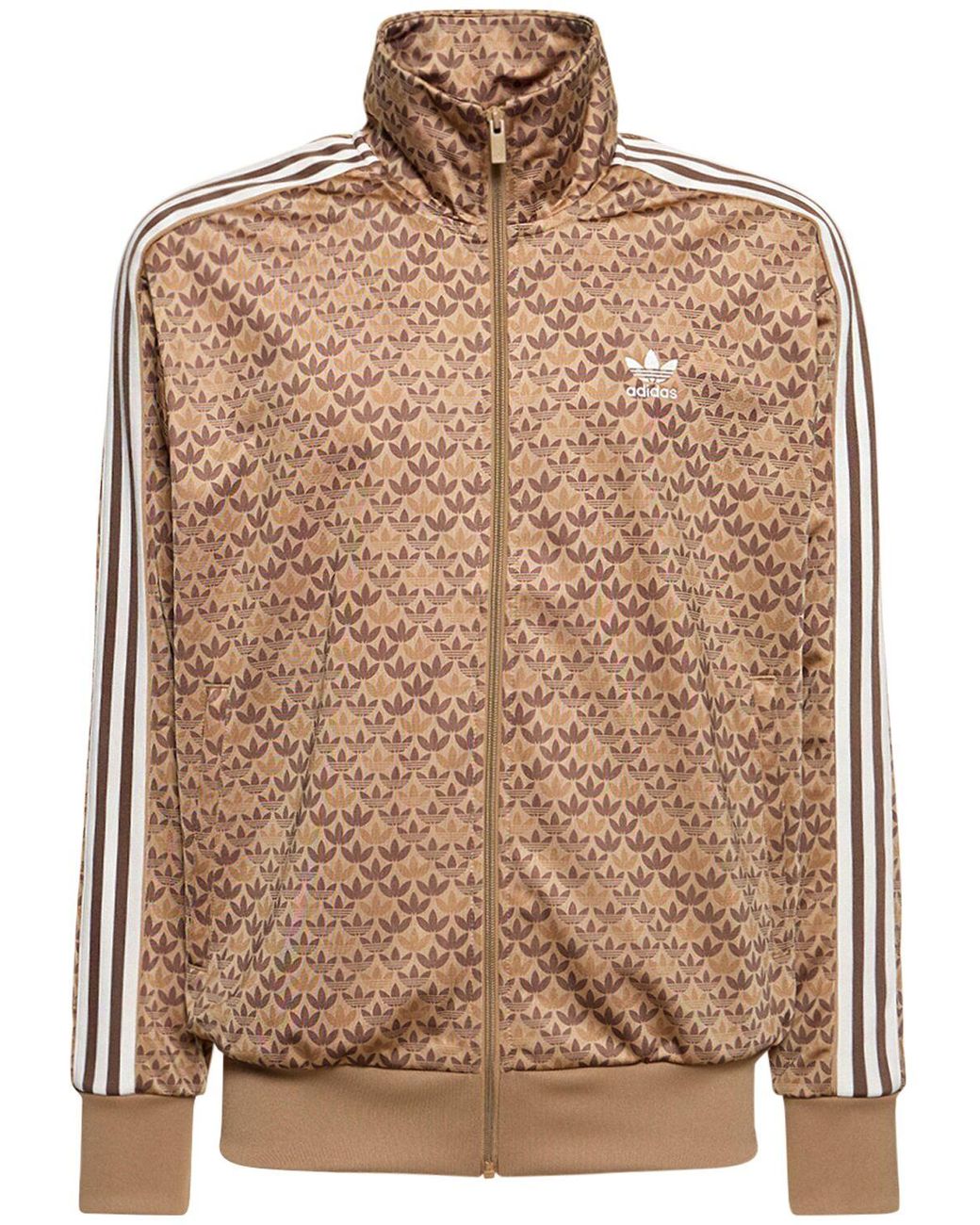 adidas Originals Monogram Tech Track Top in Brown for Men | Lyst UK