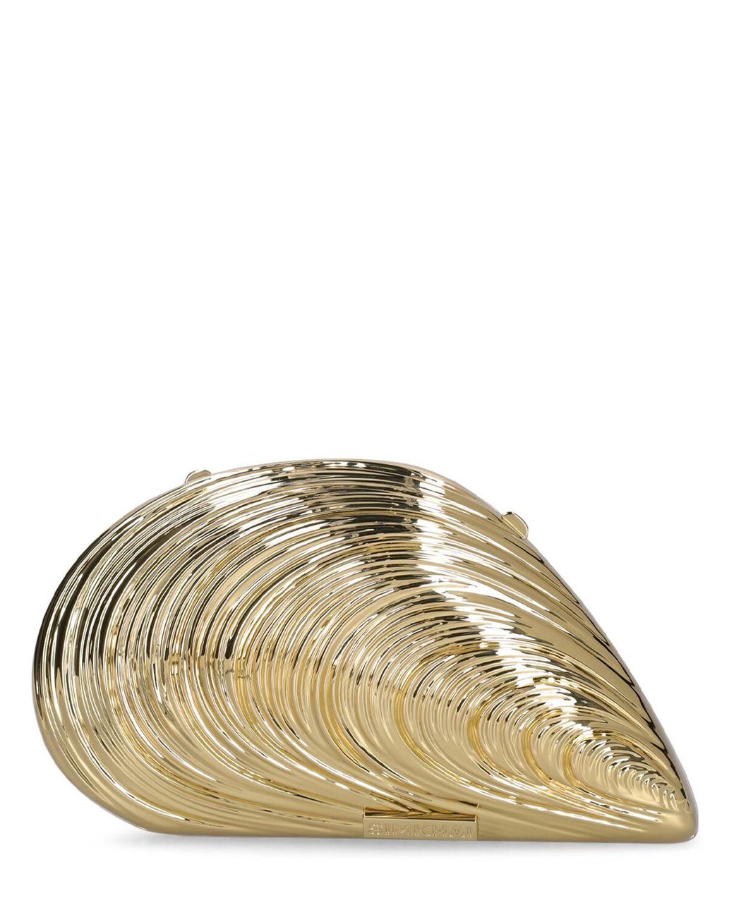Jonathan Simkhai Bridget Metal Oyster Shell Clutch in Metallic | Lyst
