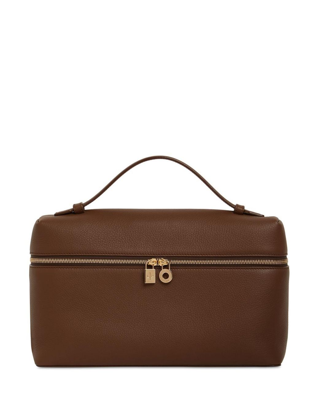Loro Piana Extra Pocket 27 Grain Leather Bag in Brown | Lyst