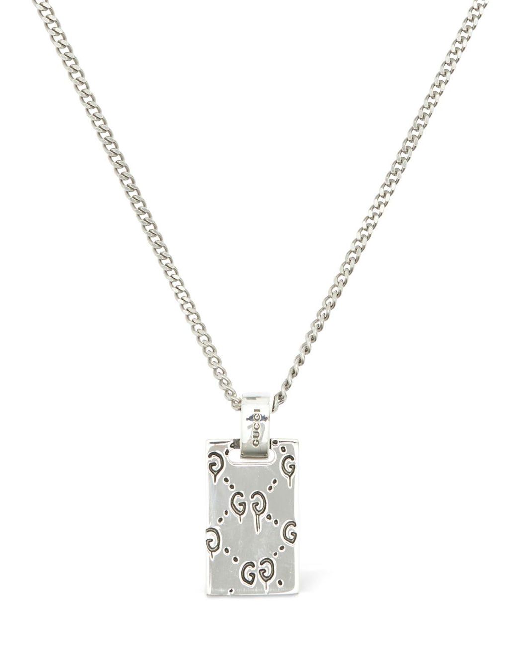 구찌 고스트 실버 목걸이 Gucci Ghost Necklace In, 55% OFF