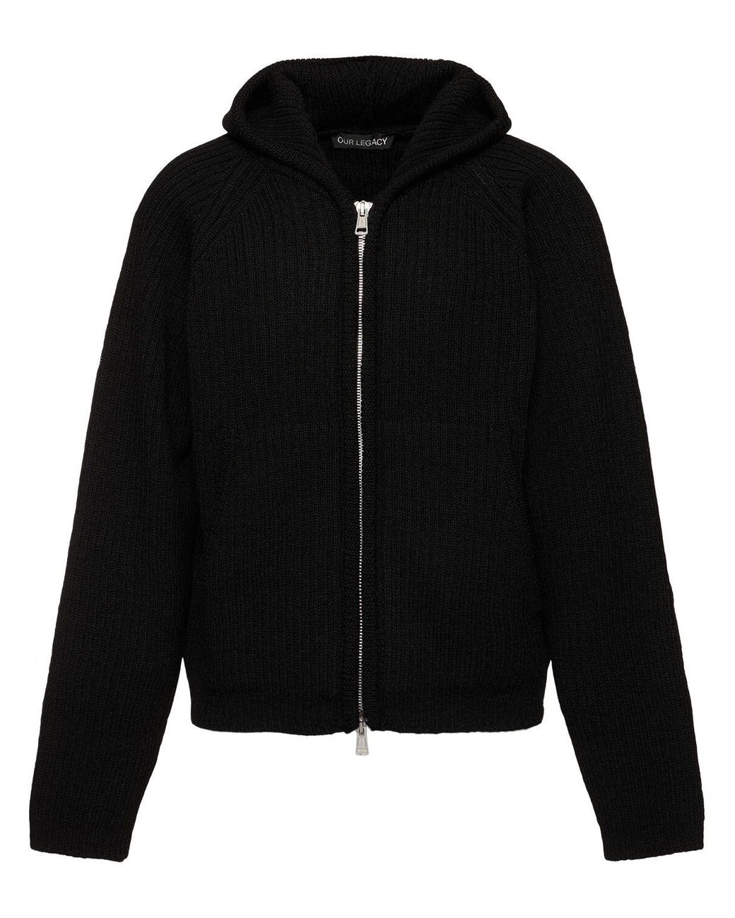 Our Legacy Level Hooded Sweater in Black for Men | Lyst