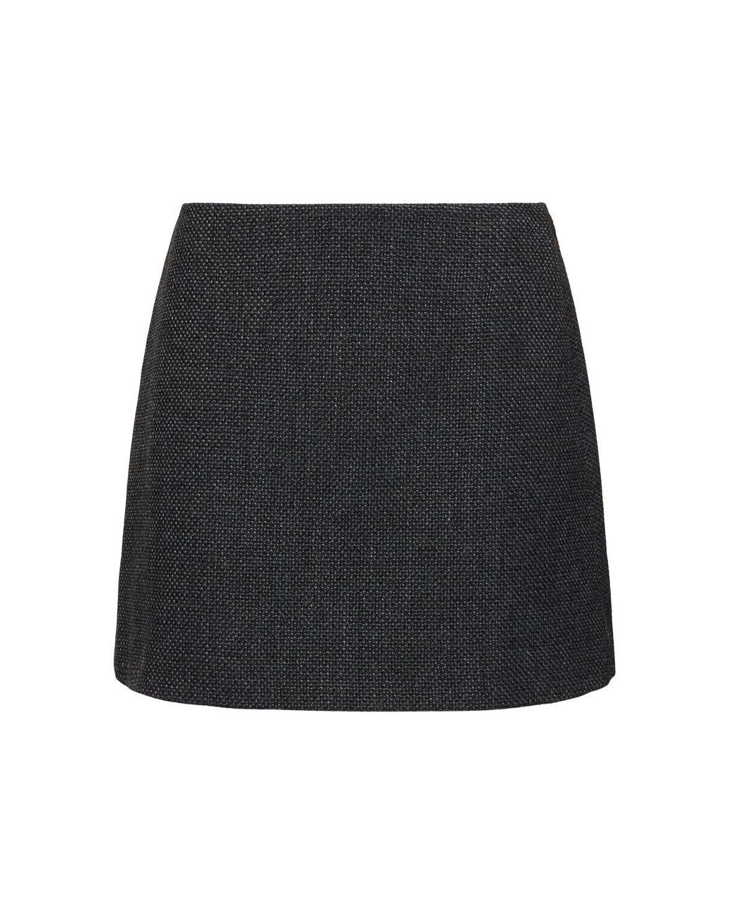 Theory Structured Mini Skirt in Black | Lyst
