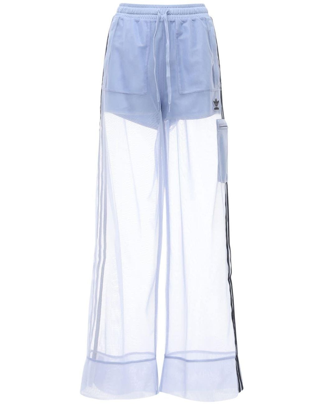 adidas Originals Mesh Track Pants in Blue | Lyst