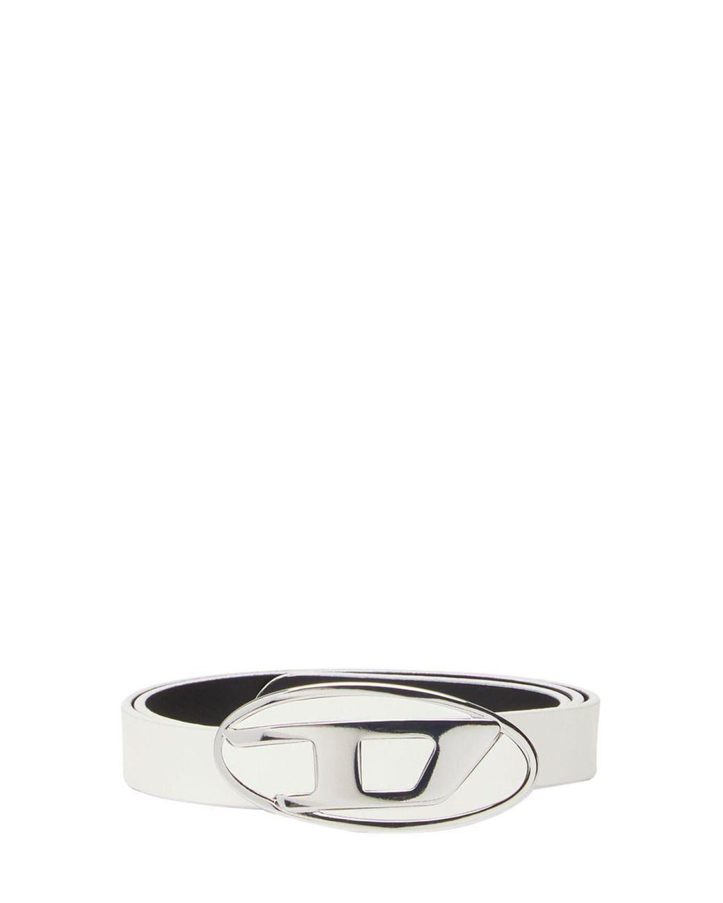 DIESEL 2cm B-1dr Leather Belt in White | Lyst