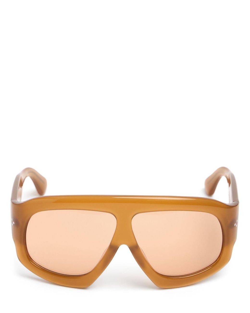 Port Tanger Mari Acetate Sunglasses W/ Amber Lens in Brown | Lyst