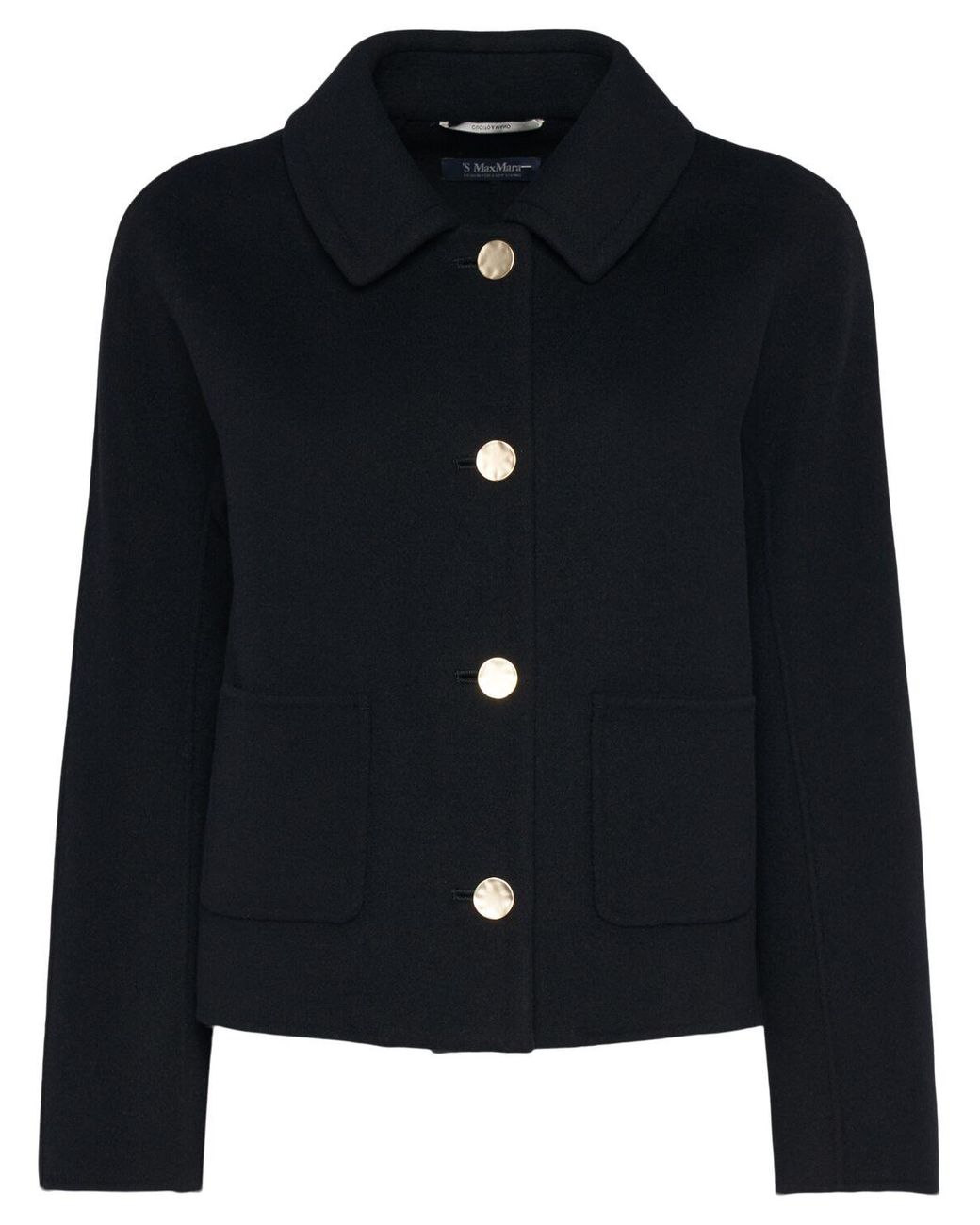 Max Mara Sogno Wool Short Jacket in Blue | Lyst UK