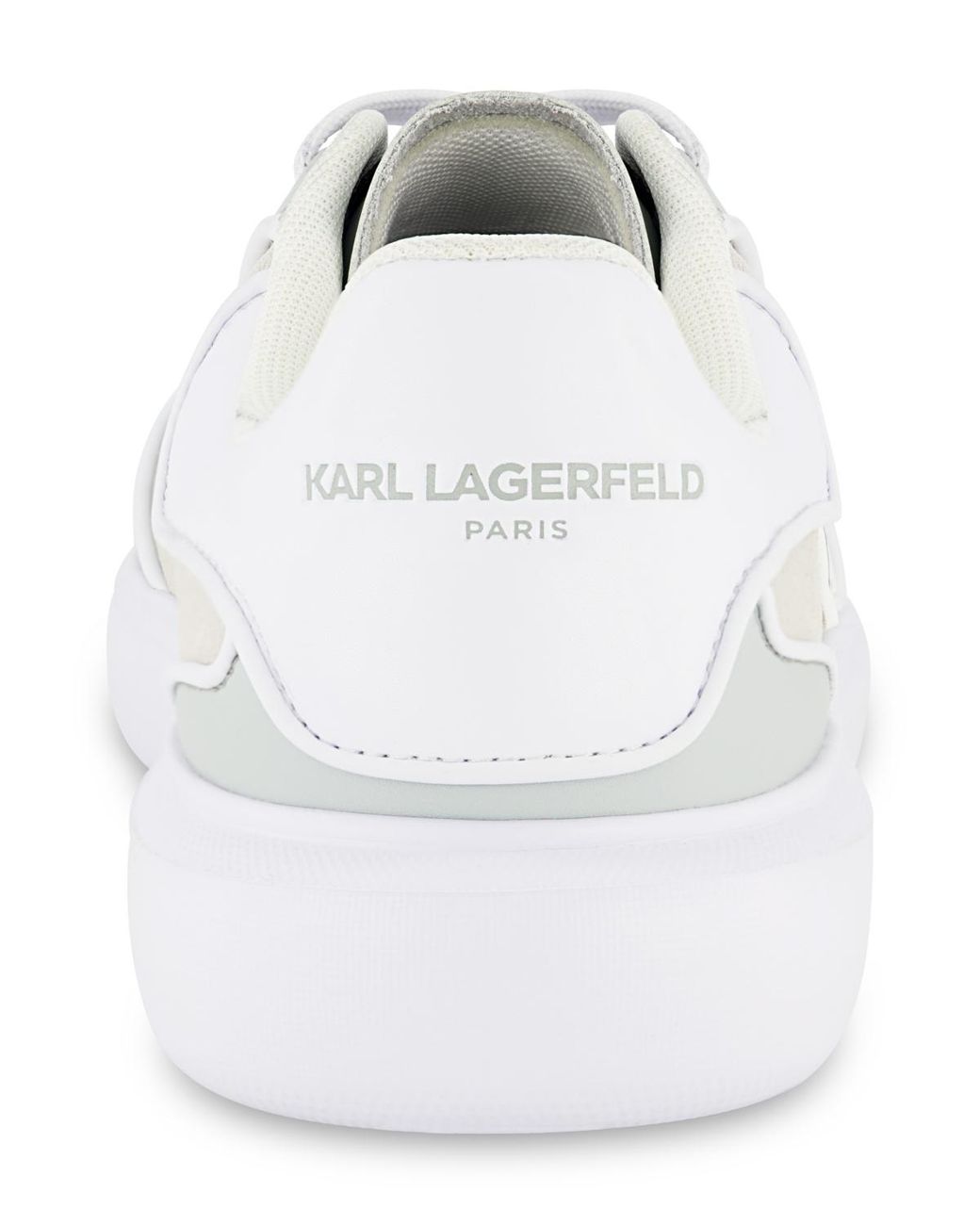 KARL LAGERFELD Side Patch Court Lace Up Sneakers in White for Men | Lyst