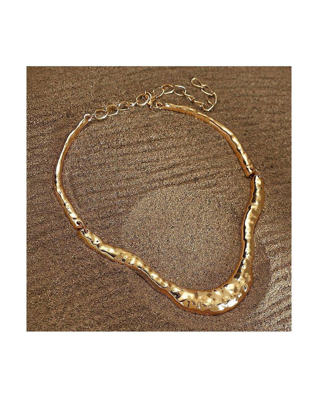 SOH The Hammered-horn Collar Necklace in Metallic | Lyst