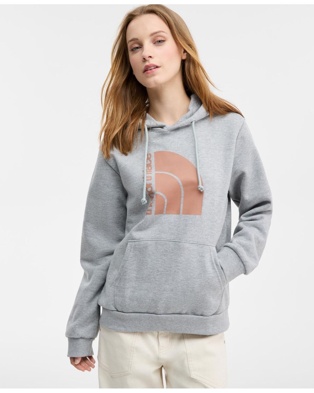 The North Face Evolution Jumbo Dome Hoodie in Gray | Lyst
