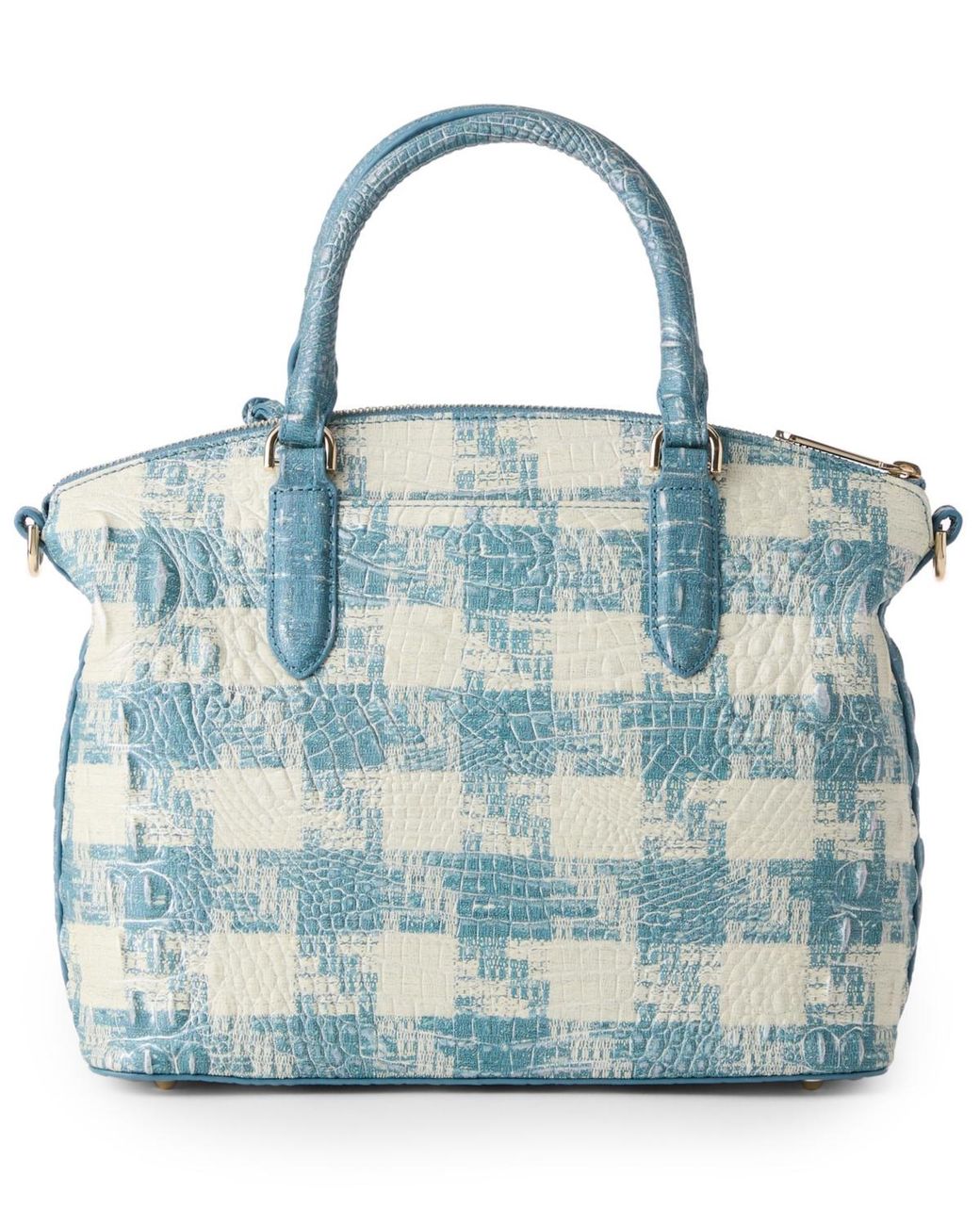 Brahmin Duxbury Sakura Zipper Satchel Bag in Blue | Lyst