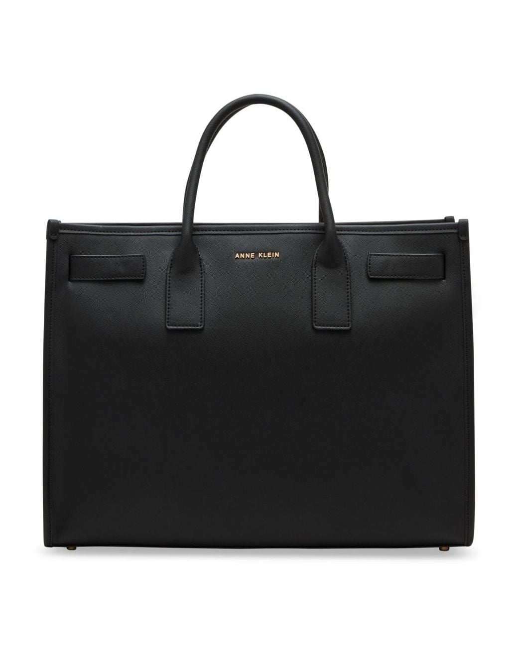 Anne Klein 3 Piece Work Bridge Snap Tote Bag in Black | Lyst