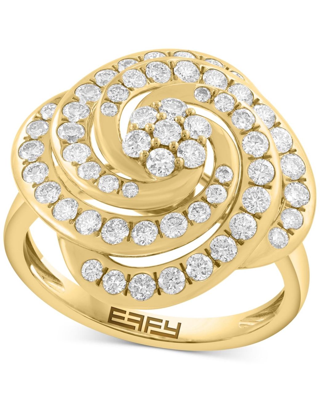 Effy Diamond Ring (1-1/20 Ct. T.w. in Metallic | Lyst