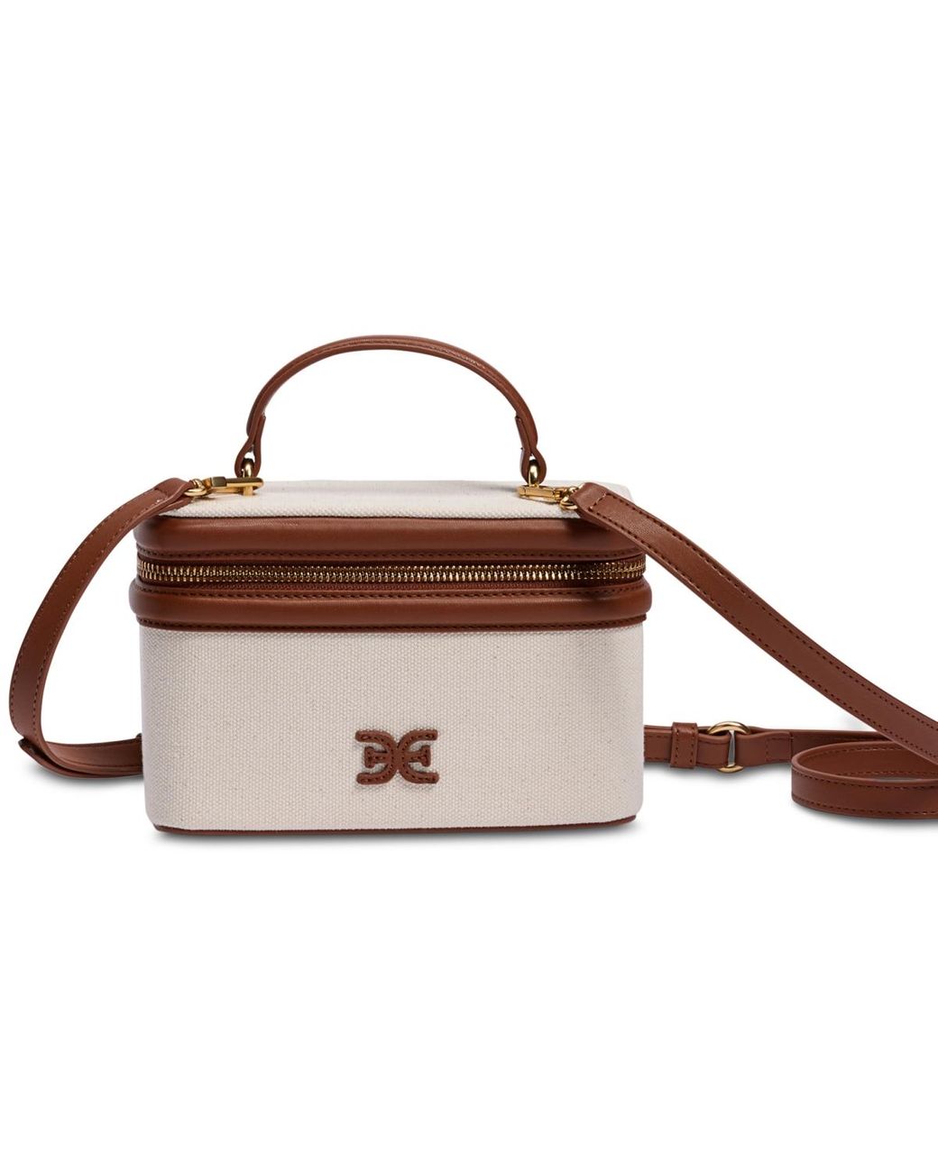 Sam Edelman Paige Train Case Crossbody Bag in Brown | Lyst