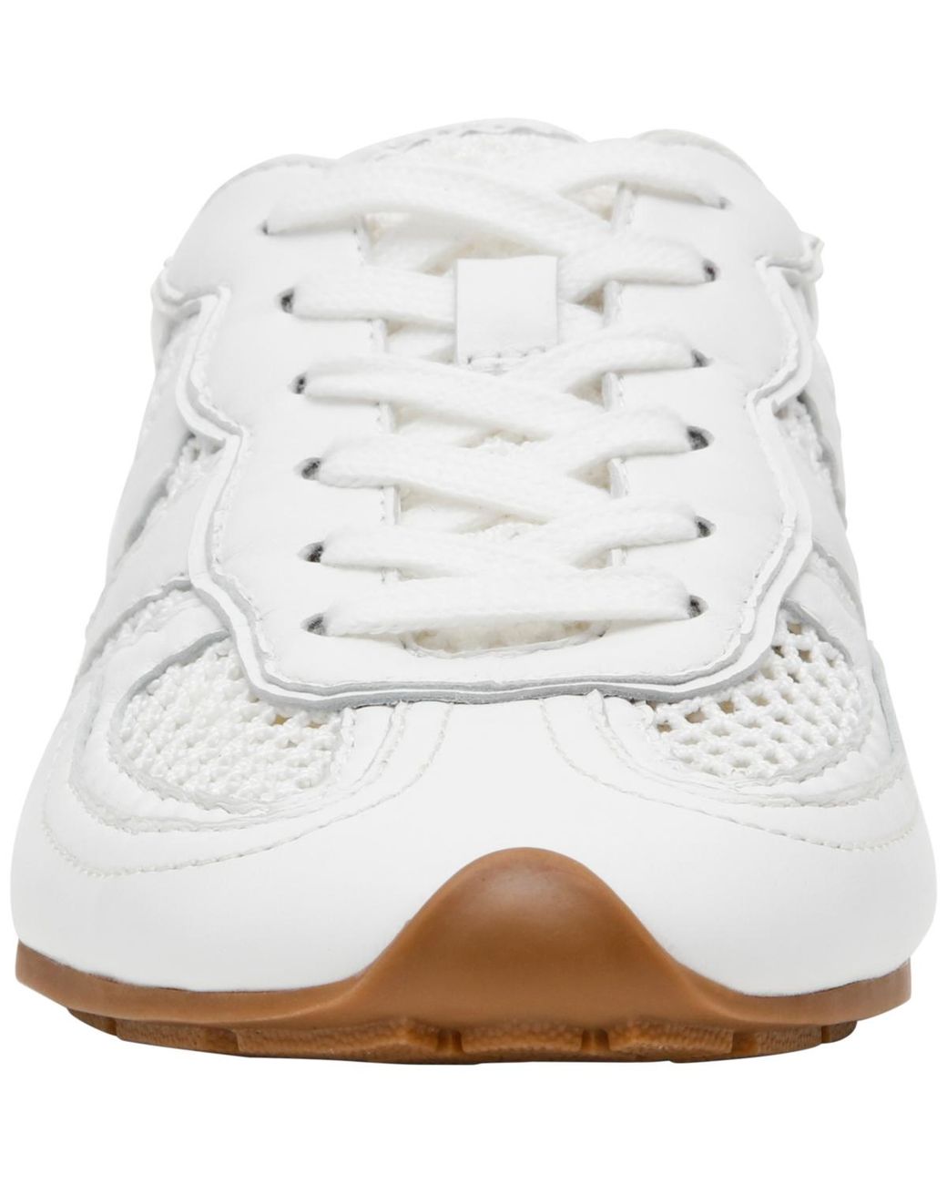 Steve Madden Abbi-mesh Lace-up Sneakers in White | Lyst