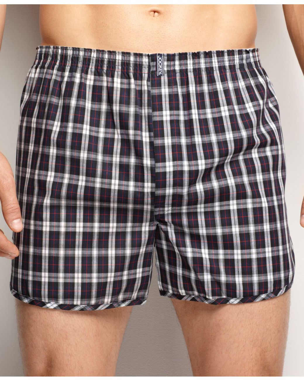 Jockey Cotton Underwear, Classic Tapered Boxer 4 Pack in Blue for Men ...