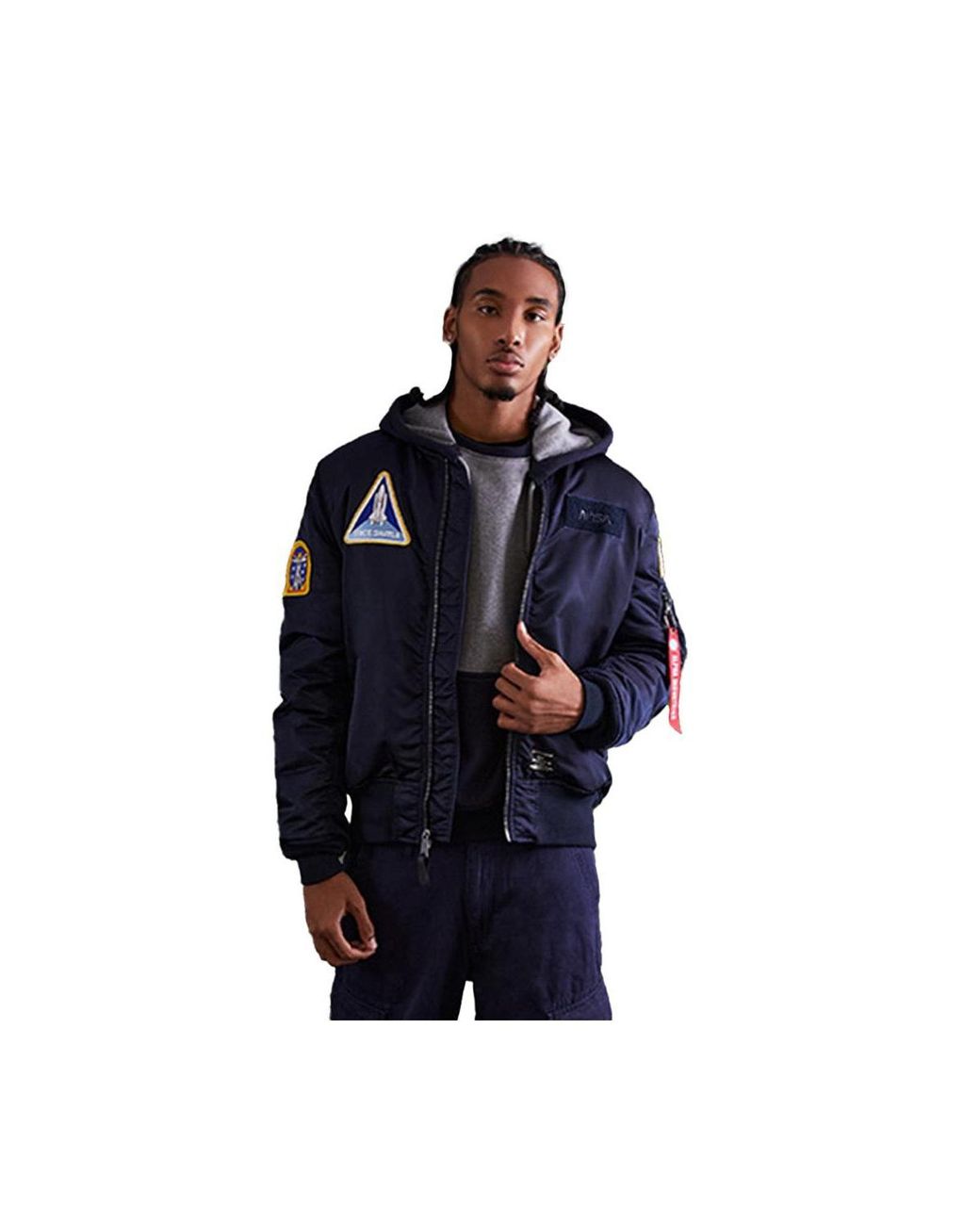 Alpha Industries Nasa Ma-1 Flight Jacket Gen Ii in Blue for Men | Lyst