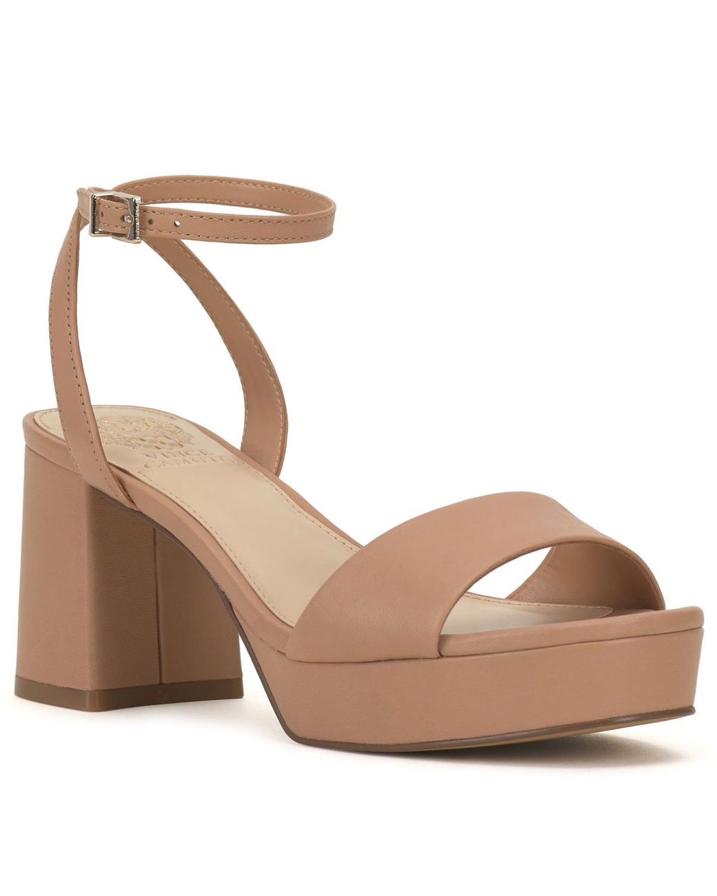 Vince Camuto Pendry Platform Block Heel Dress Sandals in Brown | Lyst