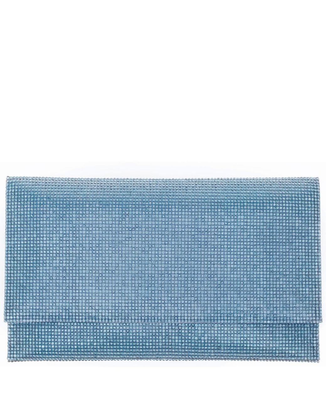 Nina Small Crystal Beaded Clutch in Blue | Lyst