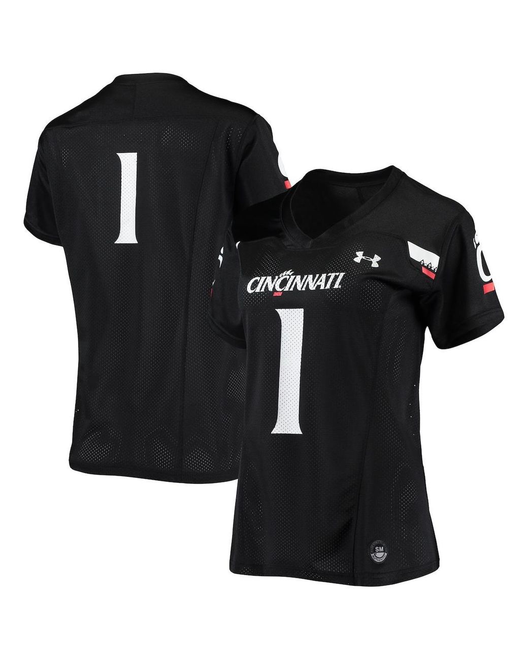 Under Armour #1 Cincinnati Bearcats Finished Replica Football Jersey in ...