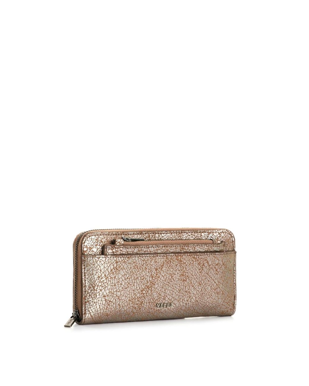 Velez Folia Leather Checkbook Wallet in Gray for Men | Lyst