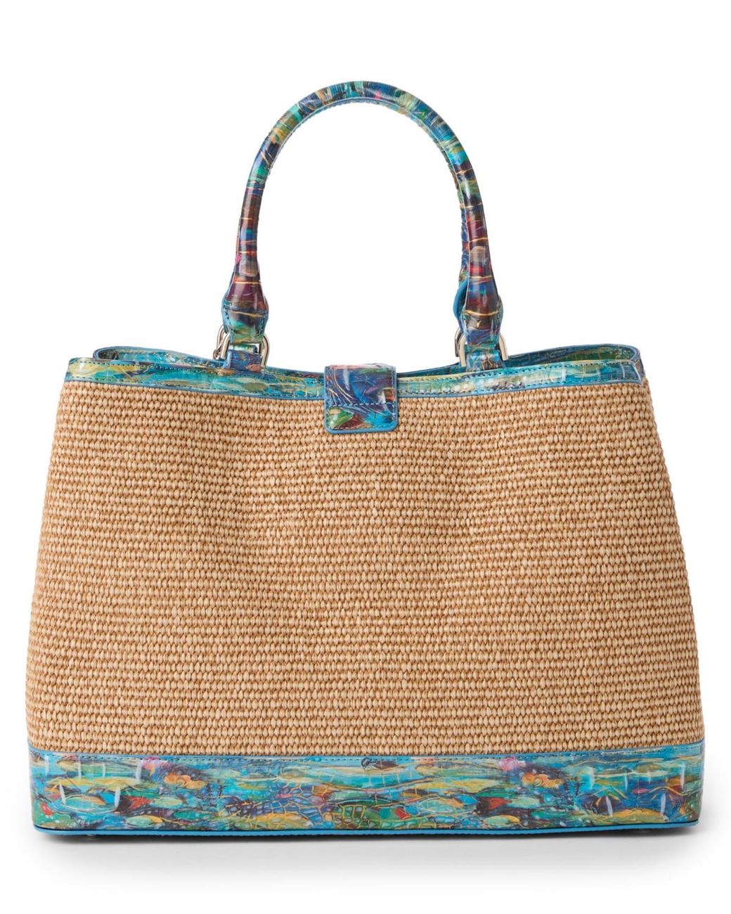 Brahmin Denise Raffia Carryall Extra Large Tote Bag in Natural | Lyst