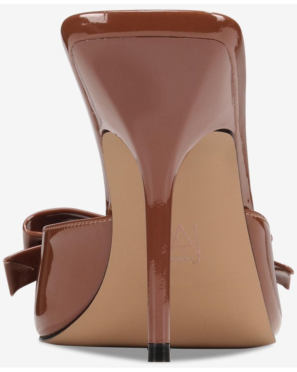 AAJ By Aminah Giselle Bow Mule Dress Sandals in White | Lyst