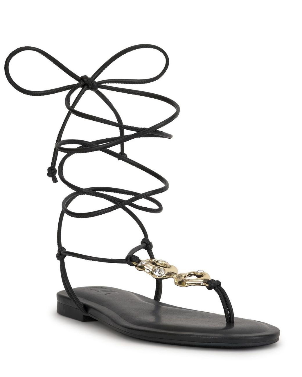 INC International Concepts Hakima Lace-up Flat Sandals in White | Lyst