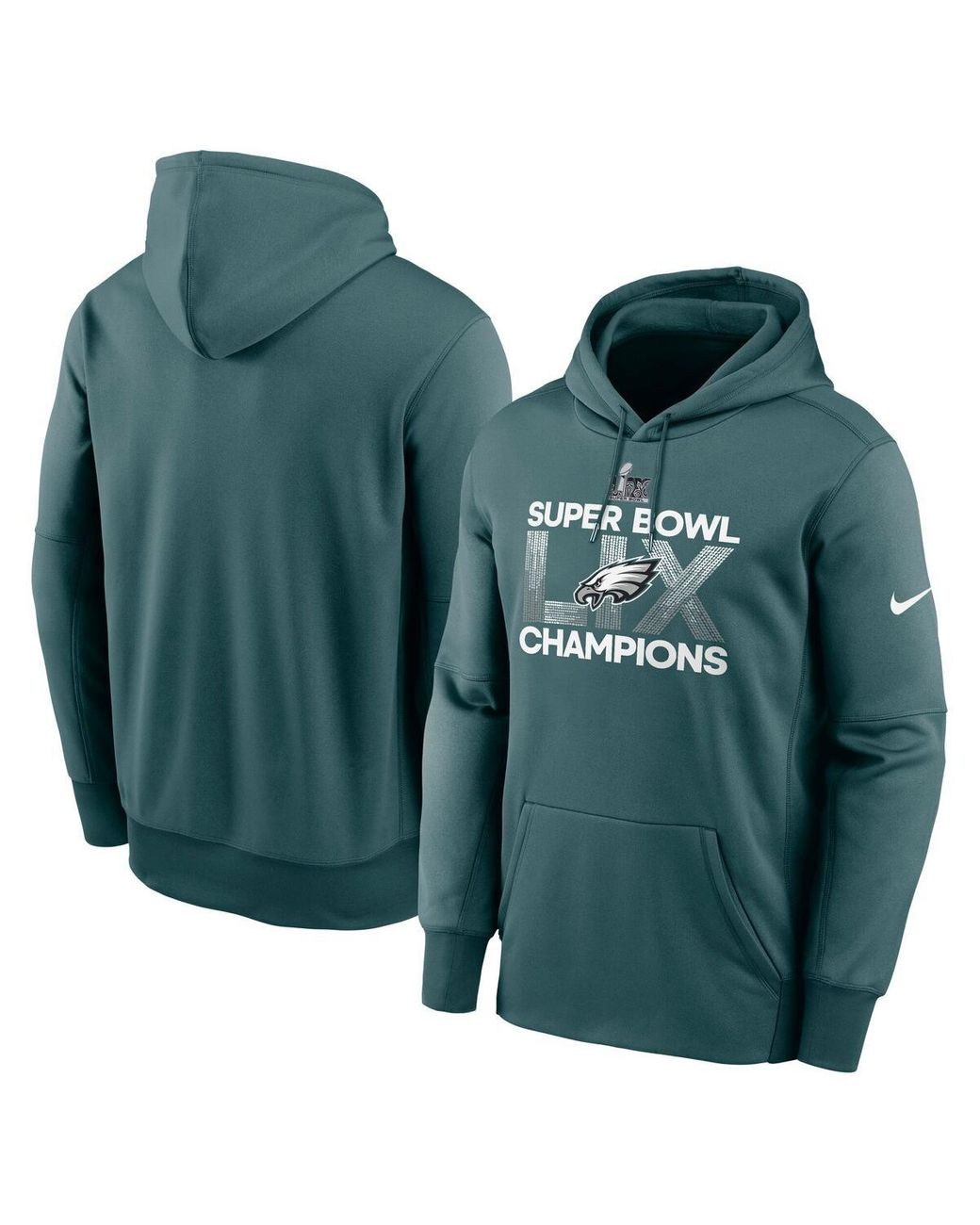 Nike Philadelphia Eagles Super Bowl Lix Champions Fleece Pullover ...
