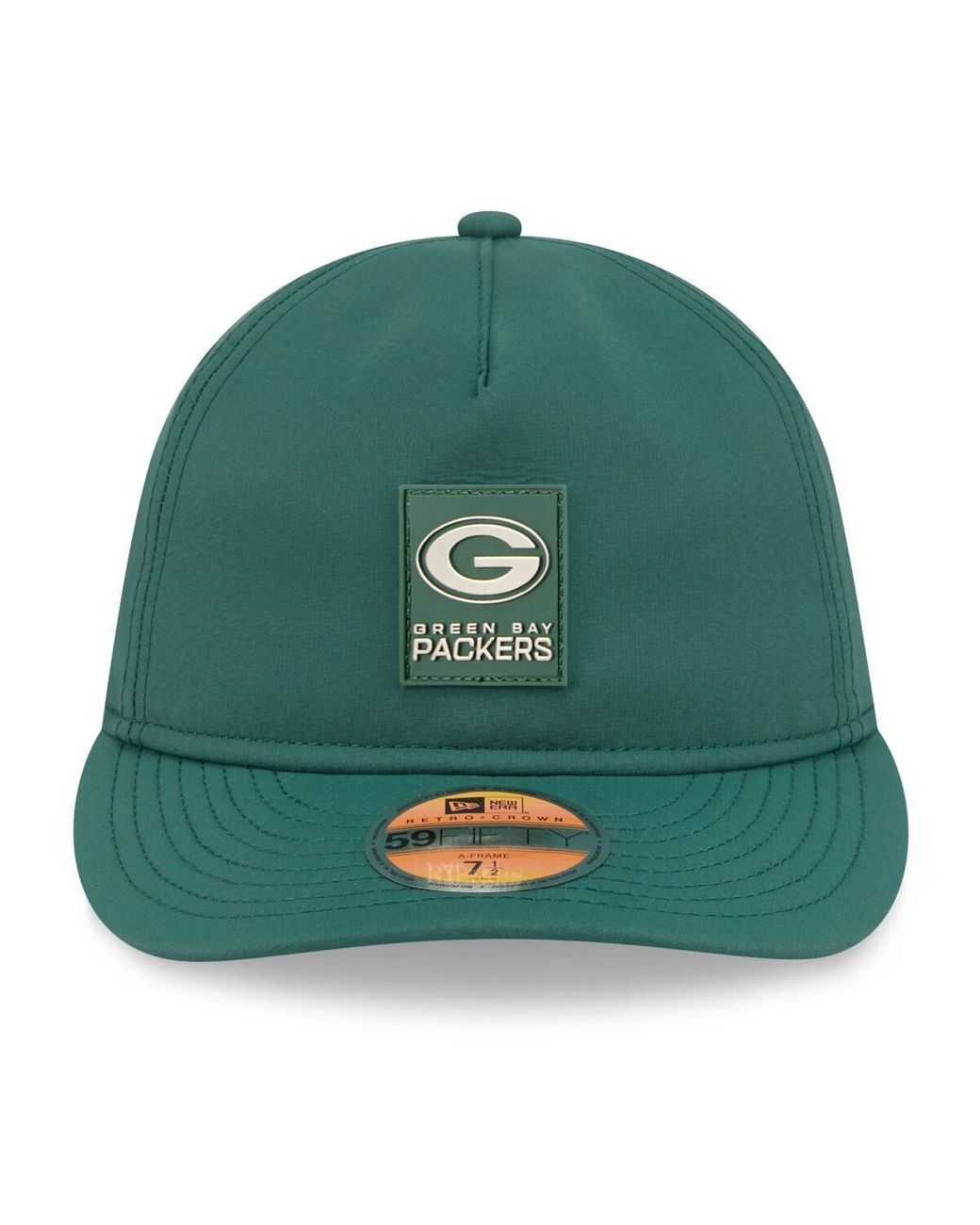 KTZ Bay Packers 2025 Sideline Retro Crown 59fifty Fitted Hat in Green ...