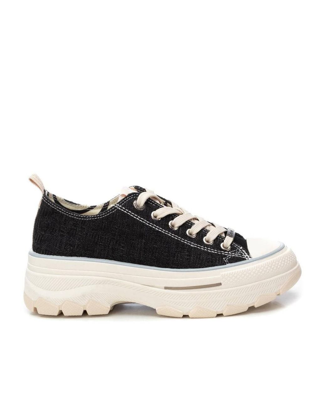Xti Platform Canvas Sneakers Refresh By in Black | Lyst