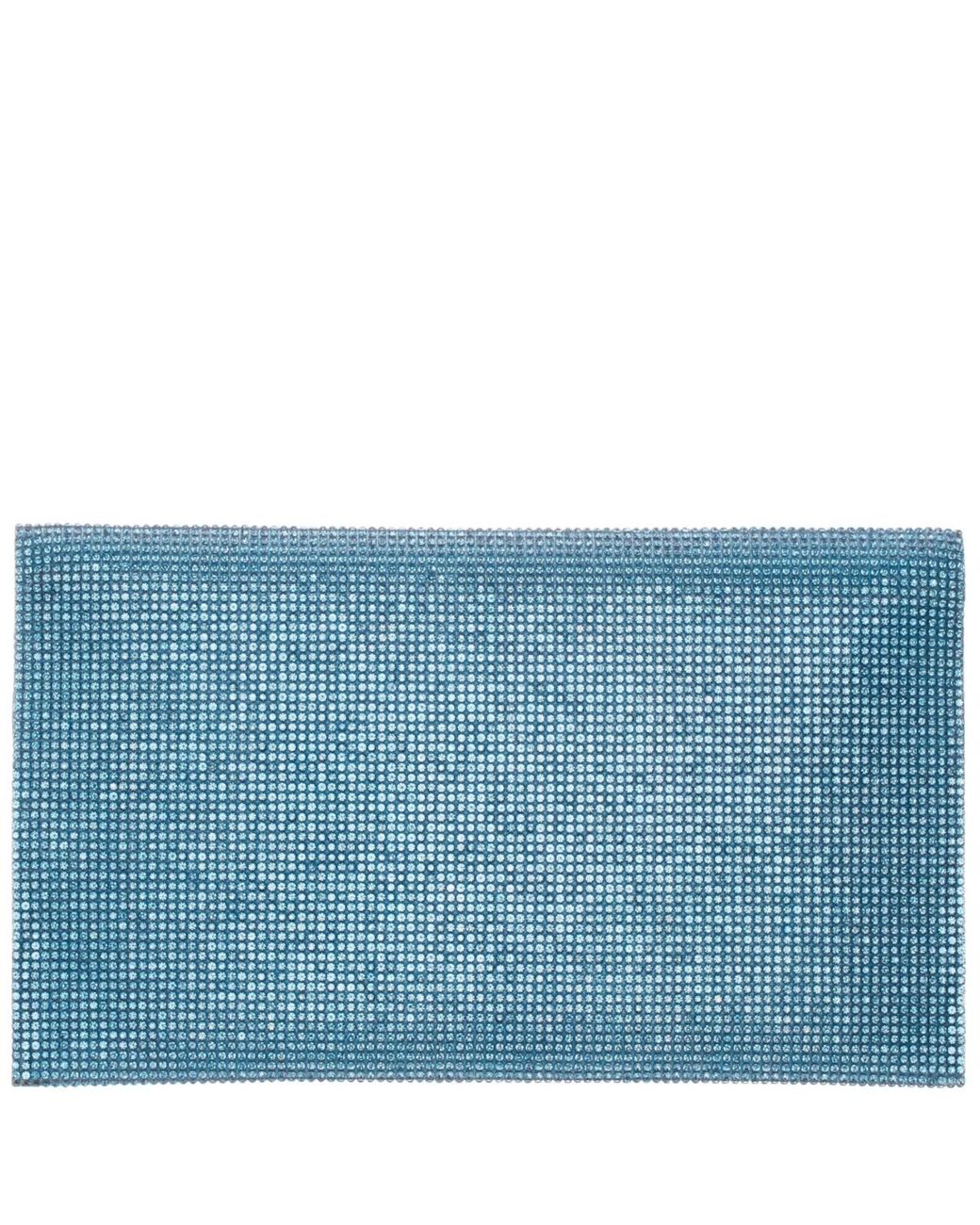 Nina Small Crystal Beaded Clutch in Blue | Lyst