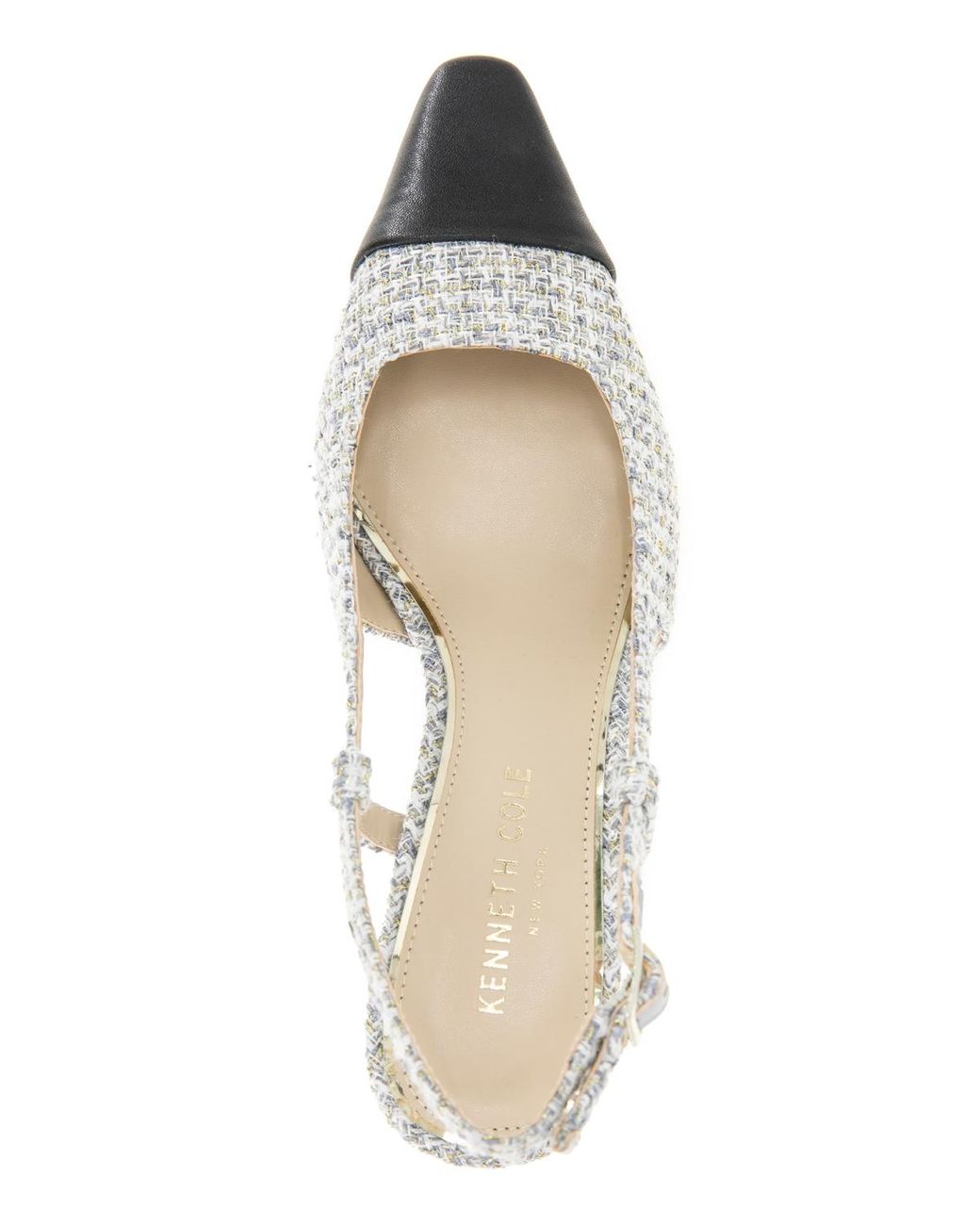 Kenneth Cole Martha Toe Cap Pumps in Metallic | Lyst