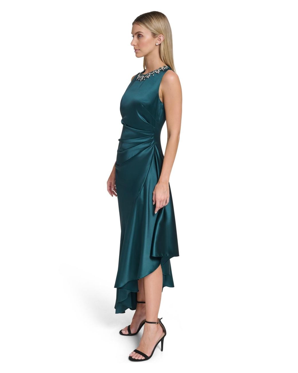 Eliza J Social Crewneck Dress in Blue | Lyst