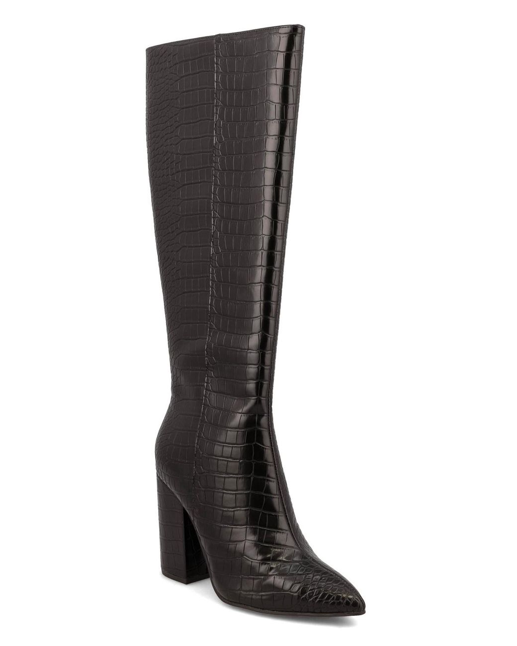 MIA Landra Block Heel Tall Boots in Black | Lyst
