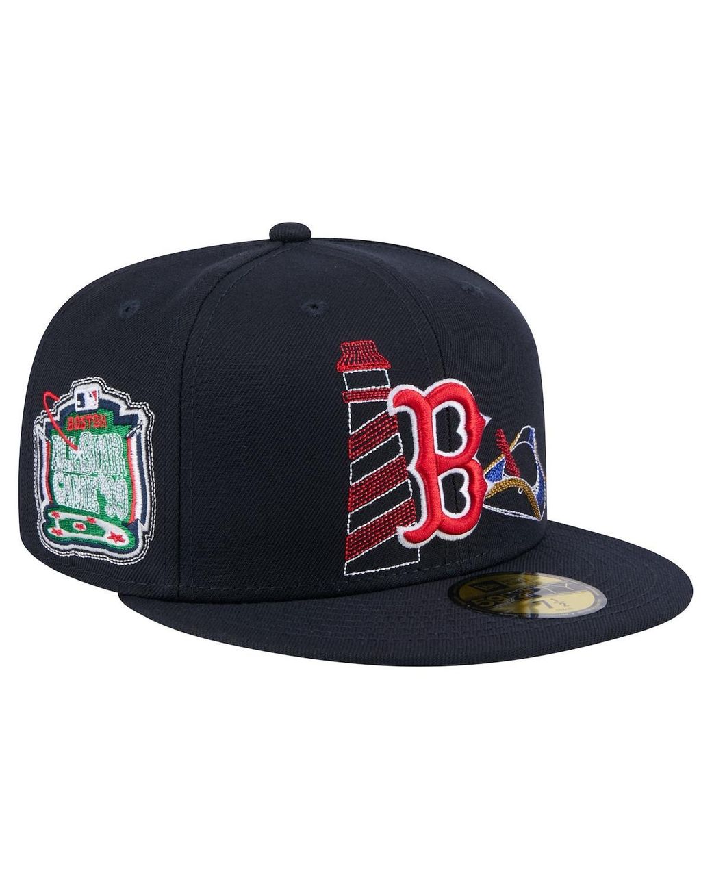 KTZ Boston Red Sox State Stitch 59fifty Fitted Hat in Blue for Men | Lyst