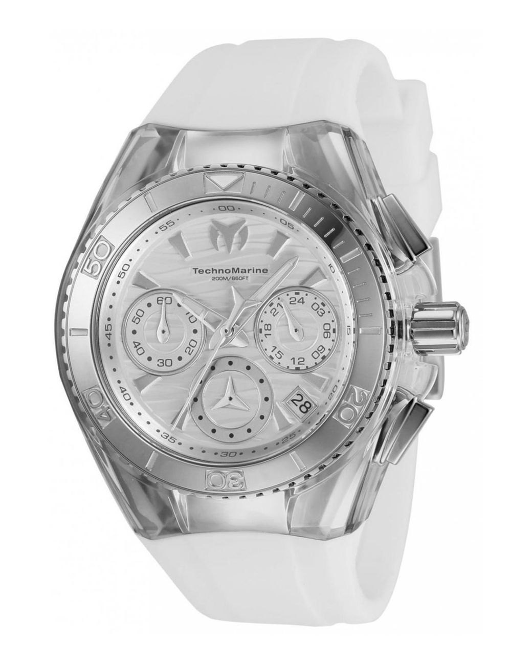 TechnoMarine Tm-120033 Cruise Quartz Chronograph Silver Dial Watch in ...
