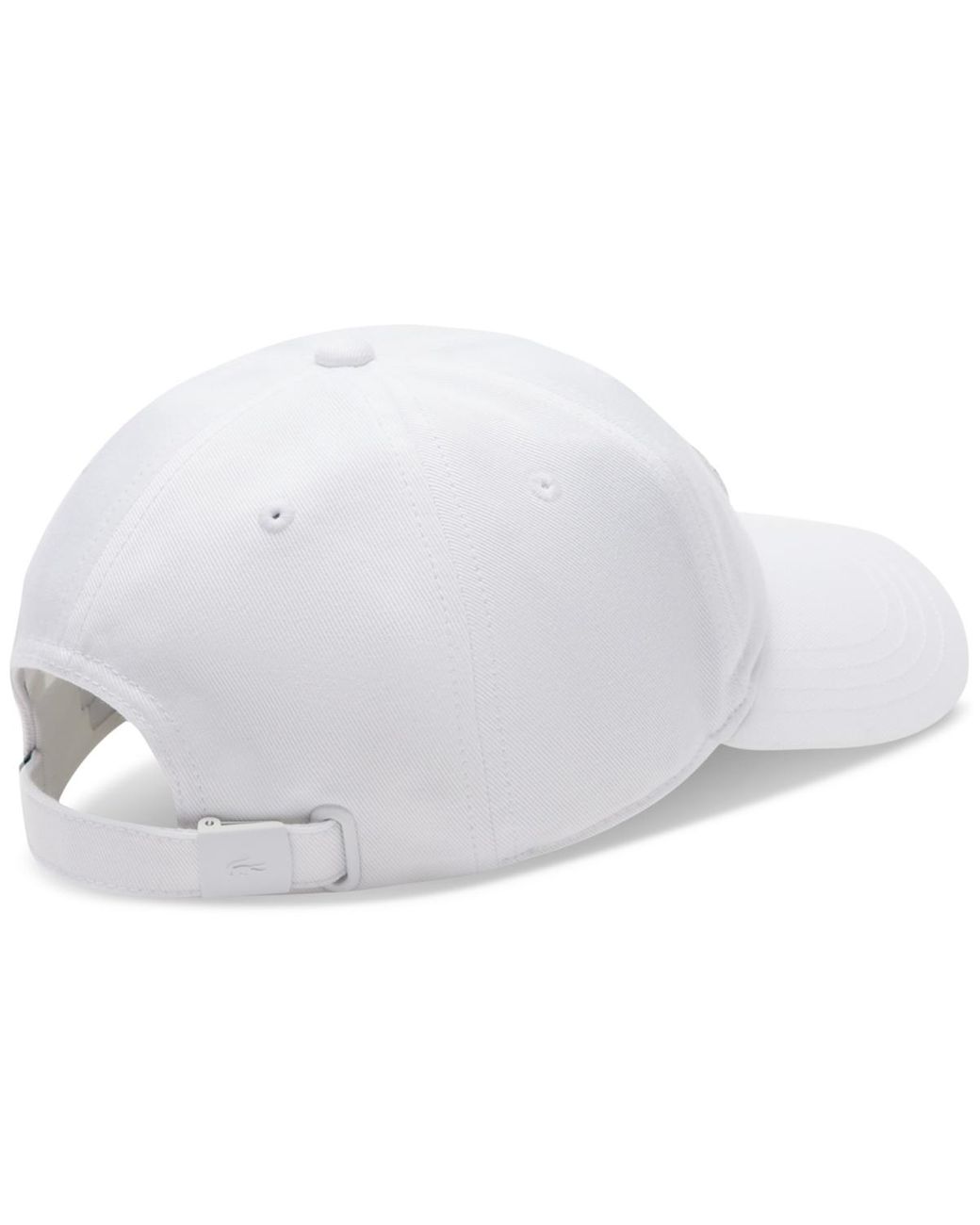 Lacoste Croc Logo Cap in White for Men | Lyst