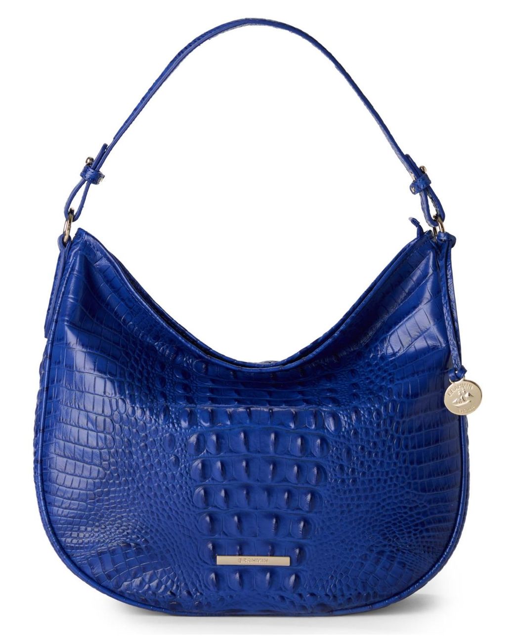 Brahmin Kathleen Alden Road Medium Leather Shoulder Bag in Blue | Lyst