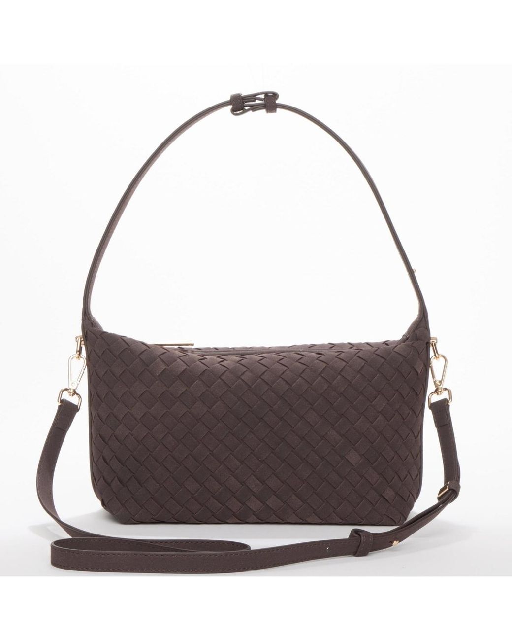 Susu Woven Suede Hobo Bag in Brown | Lyst