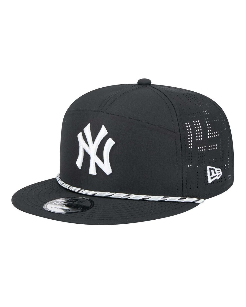 KTZ New York Yankees Laser Cut 9fifty Snapback Hat in Black for Men | Lyst